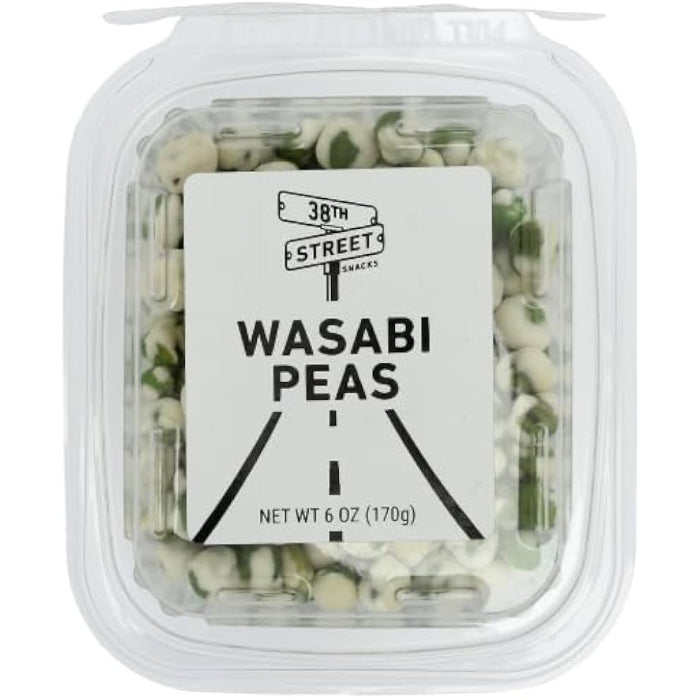 38th Street - Peas Wasabi Tub, 6 Oz | Pack Of 12