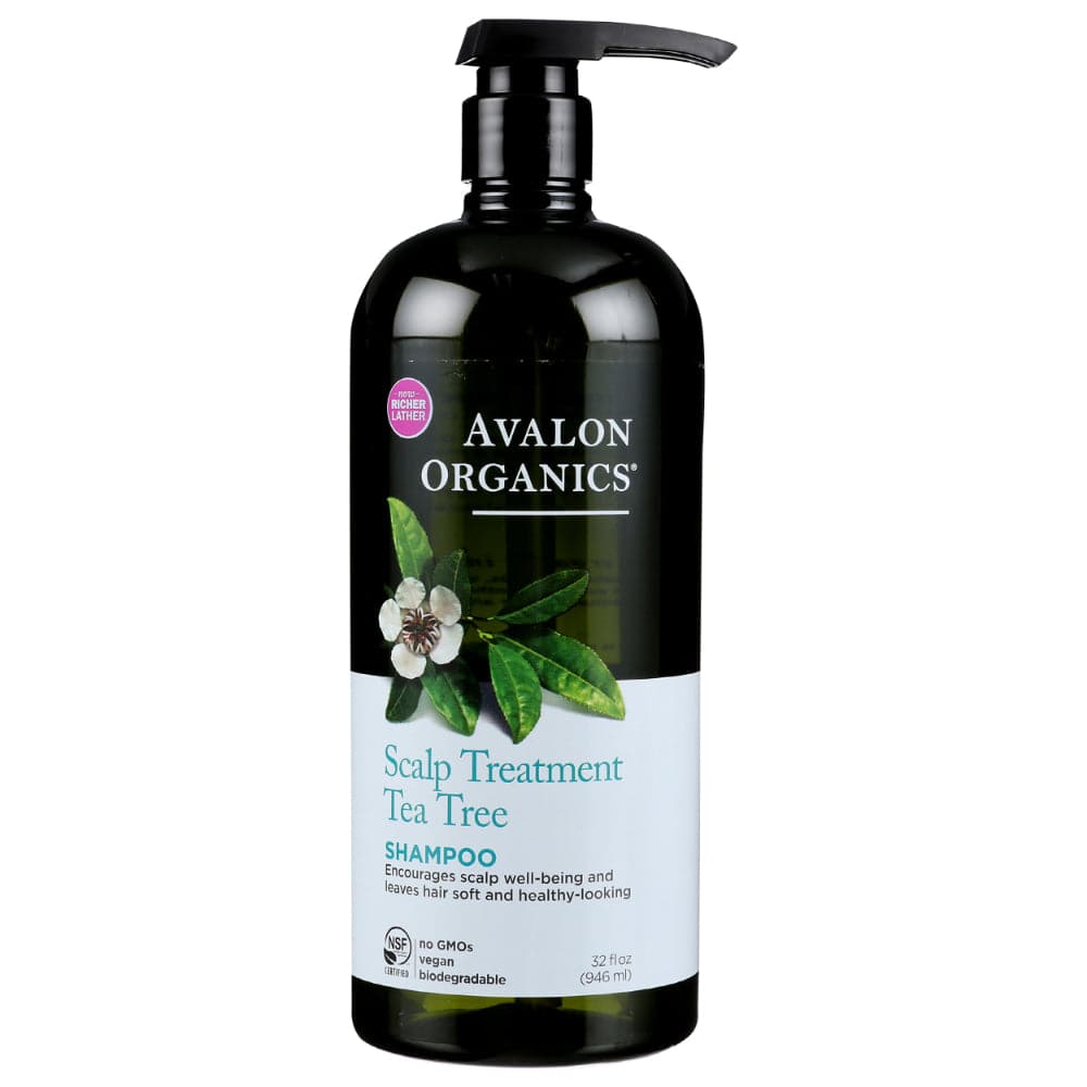 Avalon Organics Scalp Treatment Tea Tree Shampoo 14 Oz