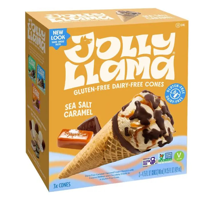JOLLY LLAMA - Sea Salt Caramel Cone 14.25FO ( Pack of 8)