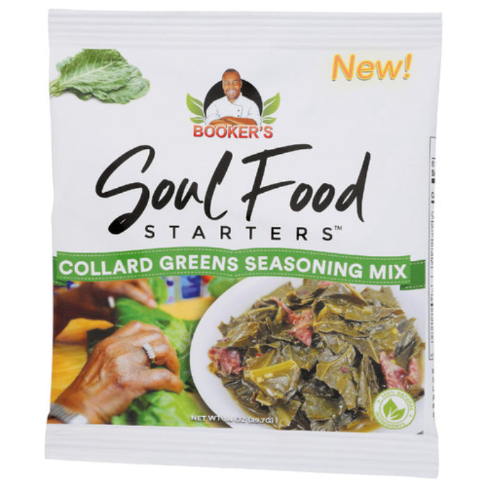 Booker's Soul Food - Starter Collard Green Seasoning, 1.4 oz - Pack of