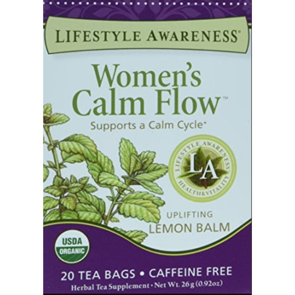 Lifestyle Awareness - Women's Calm Flow Tea with Uplifting Lemon Balm,