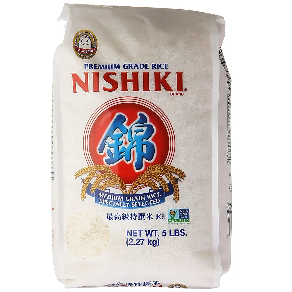 NISHIKI RICE SUSHI PREMIUM 5 LB - Pack of 8