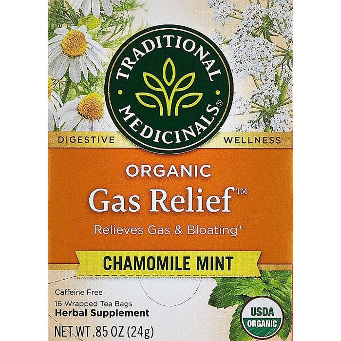 Traditional Medicinals - Gas Relief Herbal Tea, 16 Bags | Pack of 1