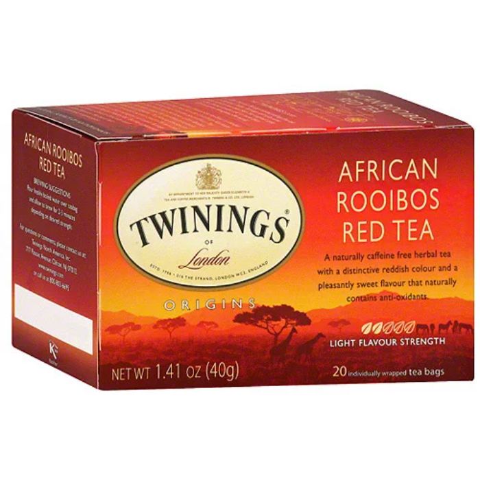 Twinings – African Red Rooibos Tea, 20 Bags | Pack of 6