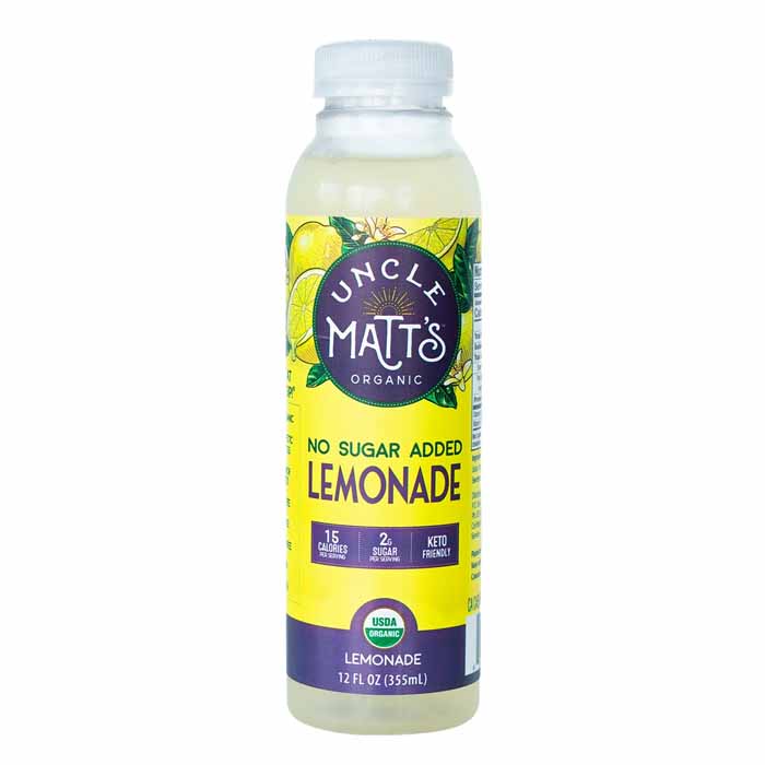 Uncle Matt's Organic - Lemonade No Sugar Added, 12fo | Pack of 6 ...