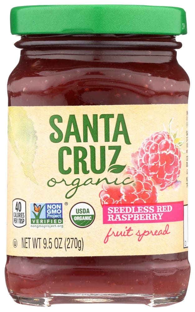 Santa Cruz Fruit Spread, Red Raspberry, 9.5 oz | Pack of 6