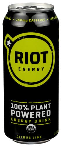 Riot Energy, Citrus Plant Based Energy Drink, 16 oz | Pack of 12 ...
