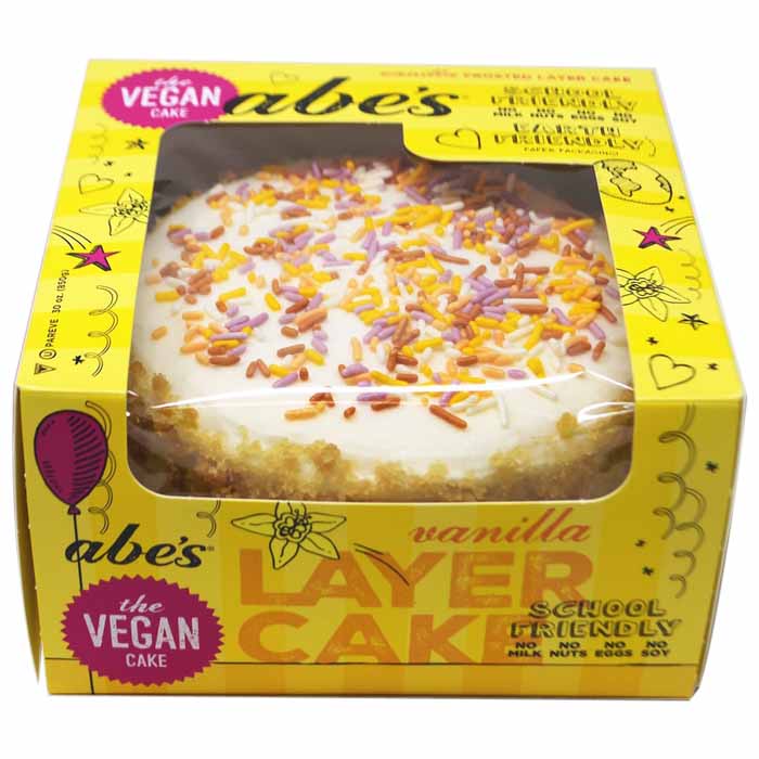 Abe's - Vegan Vanilla Layer Cake, 30oz Abe's - Vegan Vanilla Layer Cake, 30oz