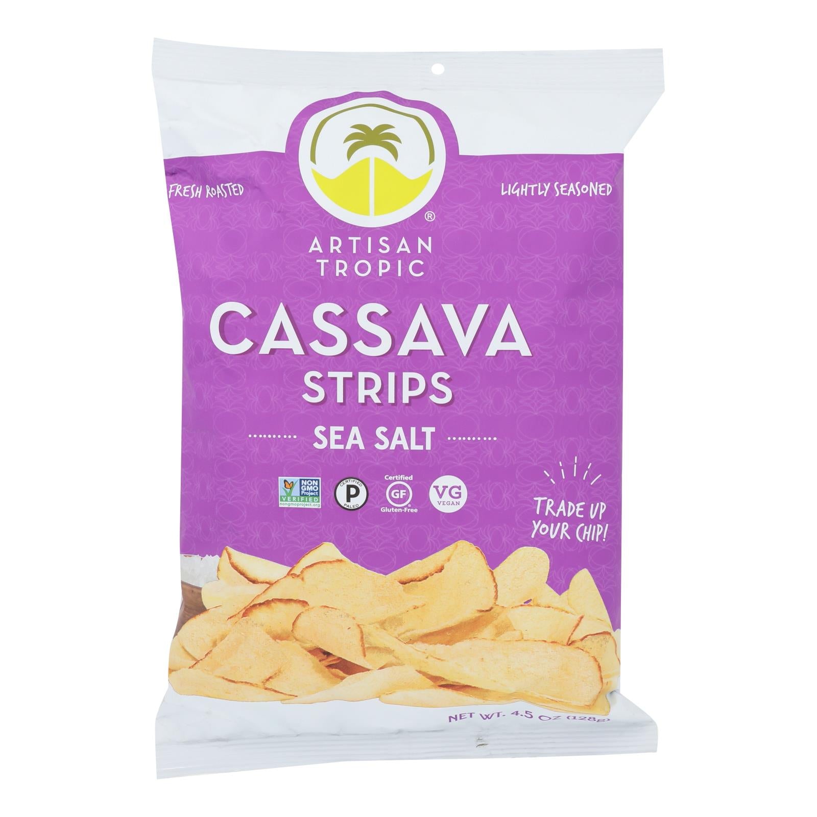 Artisan Tropic Cassava Strips Sea Salt | Healthy, Crunchy Snack