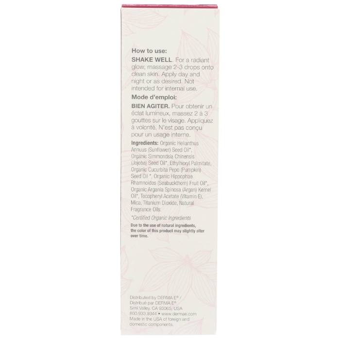 Derma E X Sunkissalba Radiant Glow Face Oil 2 Fl Oz