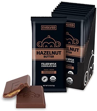 Evolved - Hazelnut Filled Bar, 2.5oz | Pack of 8