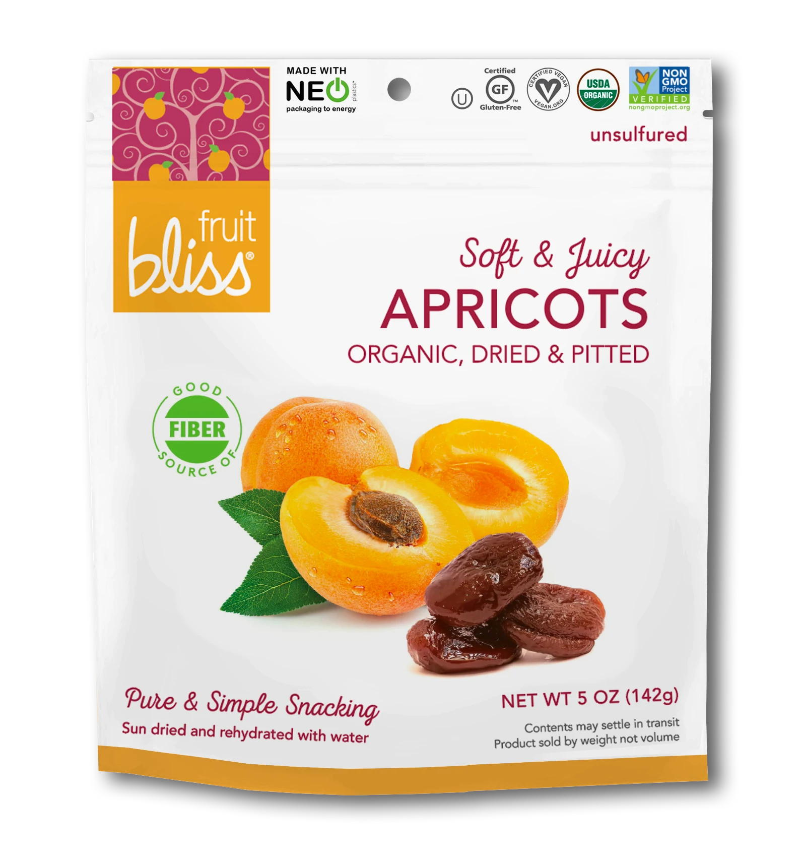 Organic Dried & Pitted Apricots - Naturally Sweet & Wholesome