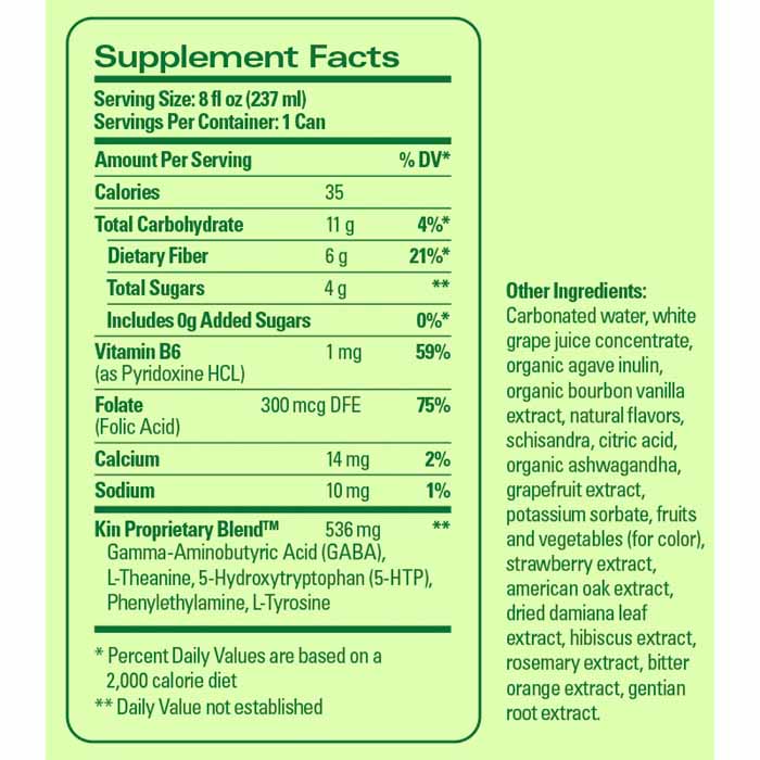 Kin Euphorics - Kin Bloom Non-Alcoholic Functional Beverage, 8 fl oz